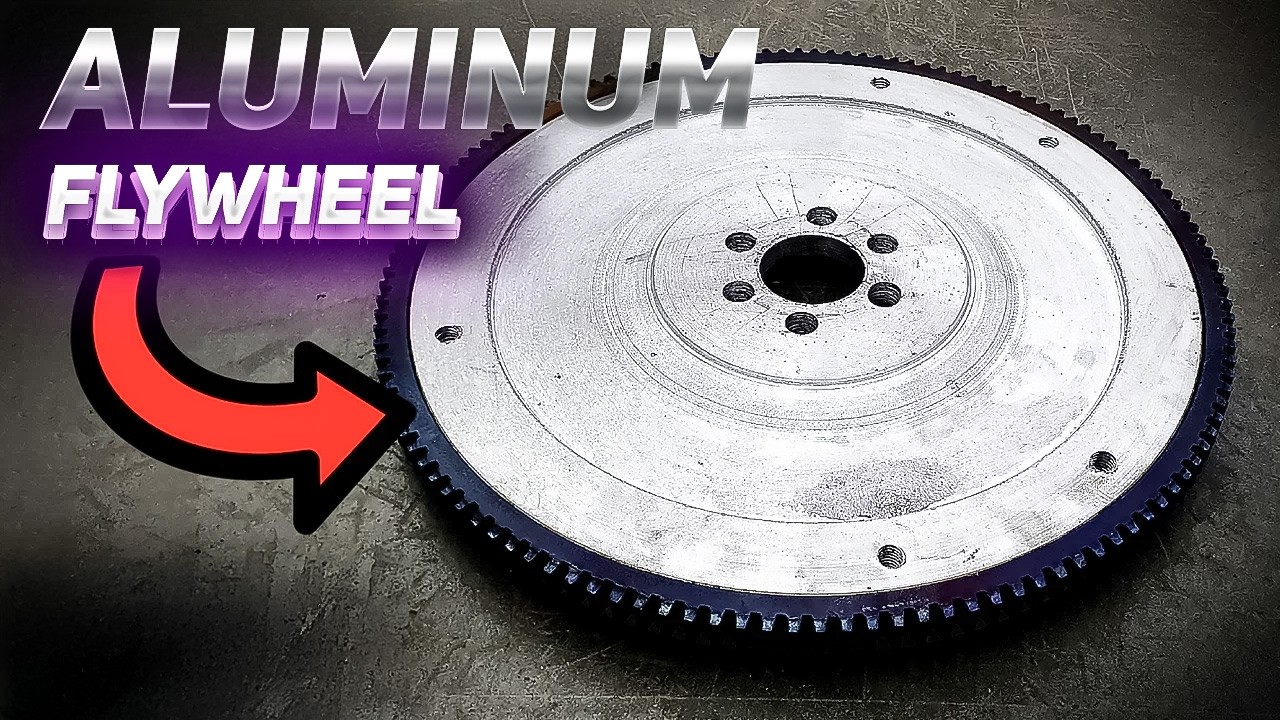 We make a DIY aluminum flywheel for a Lada - YouTube