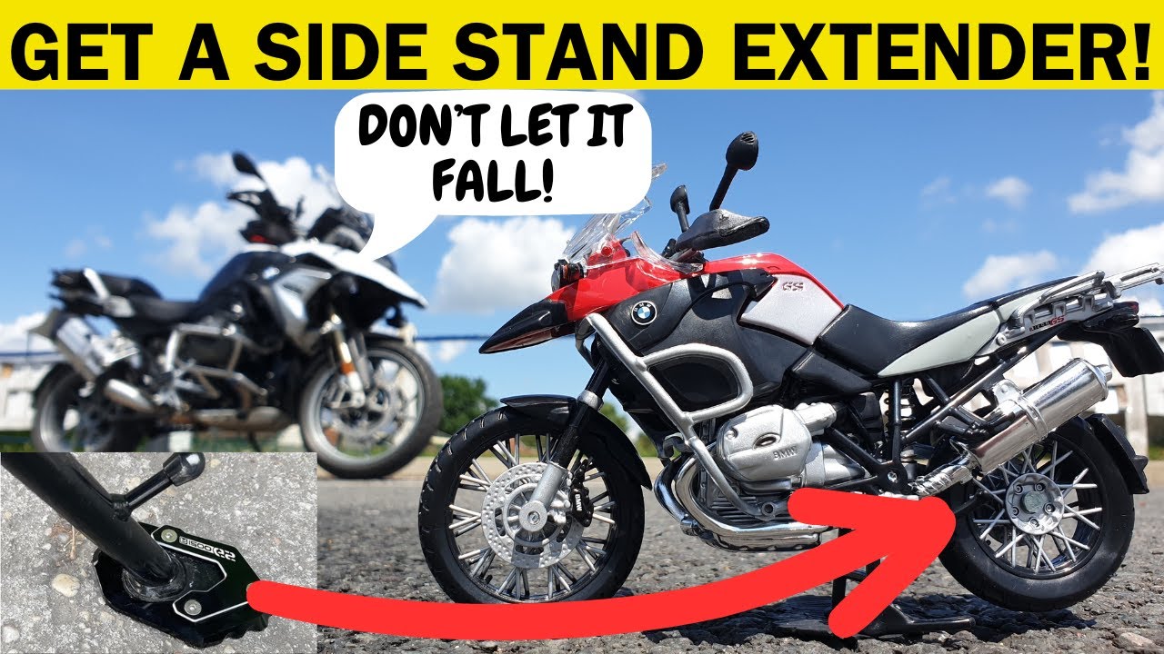 Motorcycle Side Stand Enlarger/Extender - YouTube