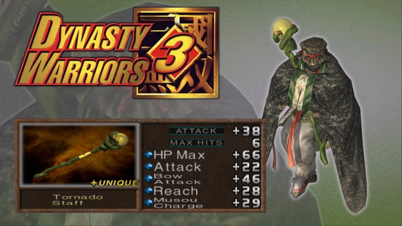 Pang Tong - 4th Weapon | Dynasty Warriors 3 (4K, 60fps) - YouTube