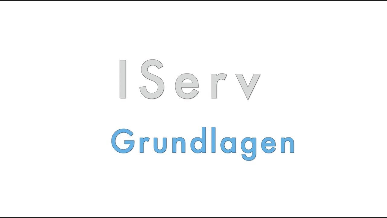 IServ - Grundlagen - YouTube