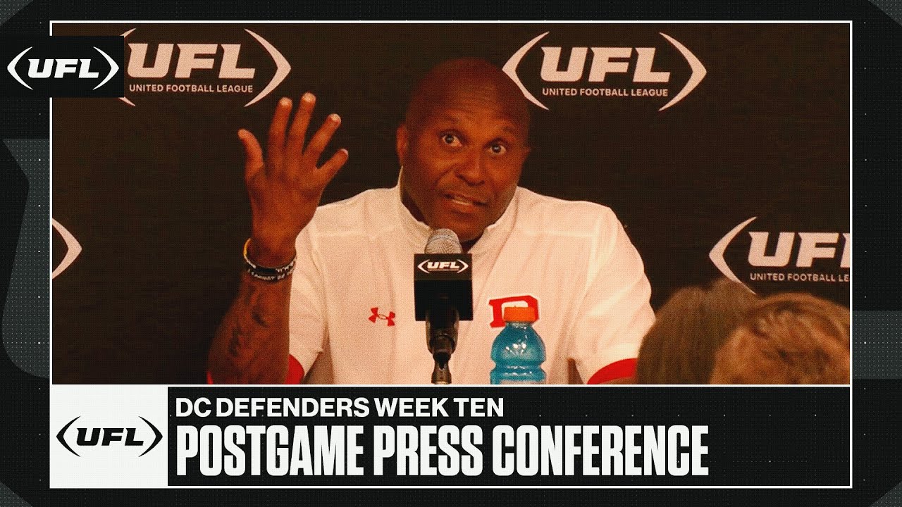 D.C. Defenders Week 10 postgame press conference | United Football ...