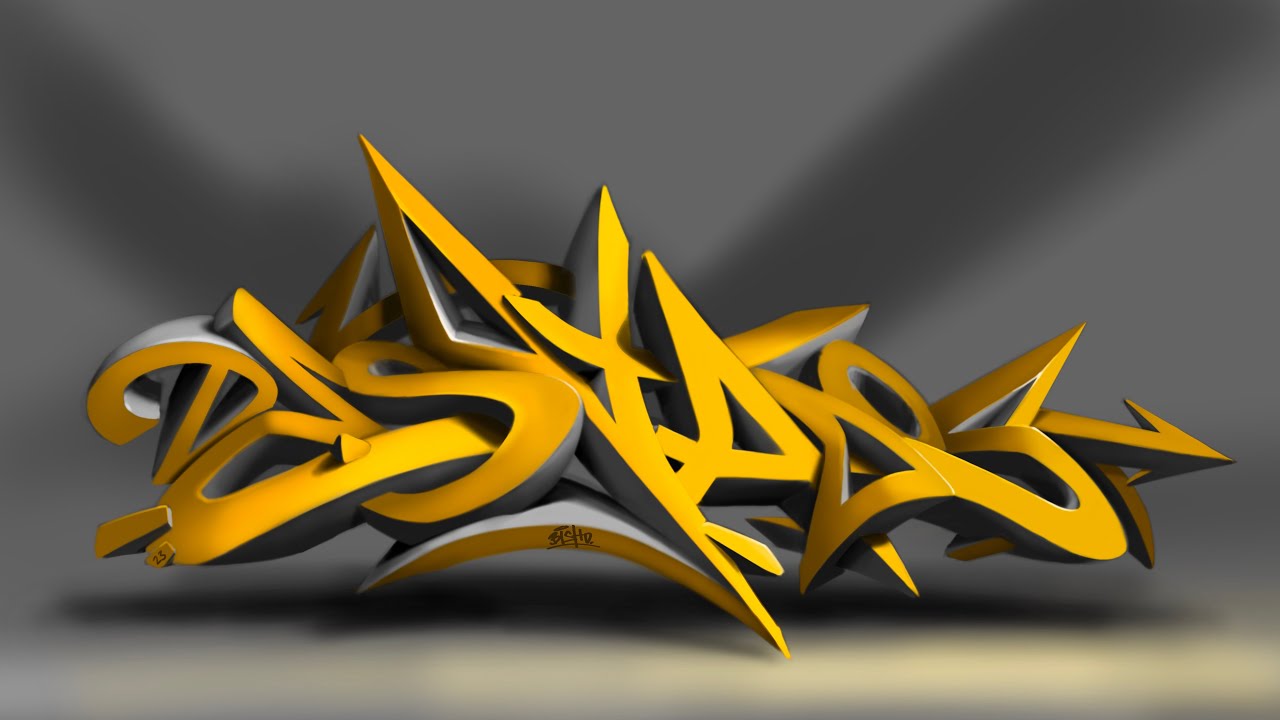DIBUJO GRAFFITI 3D en 4 MINUTOS | Timelapse de un Wild Pastel Digital ...