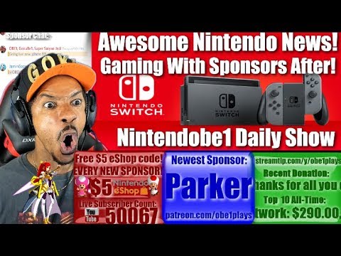 Awesome Nintendo Switch News! Gaming With Sponsors After! - YouTube