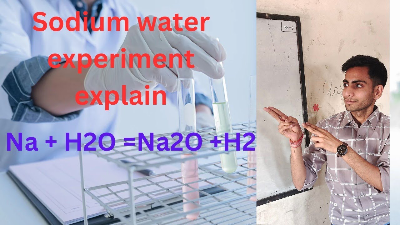 sodium react with water experiment #science #experiment #chemistry # ...
