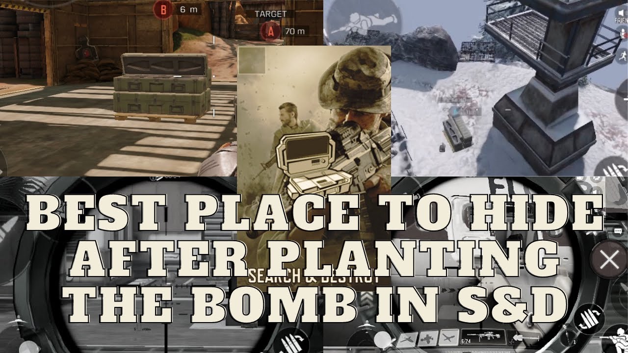 Best Places to Hide After Planting The Bomb in Search & Destroy || CODM ...
