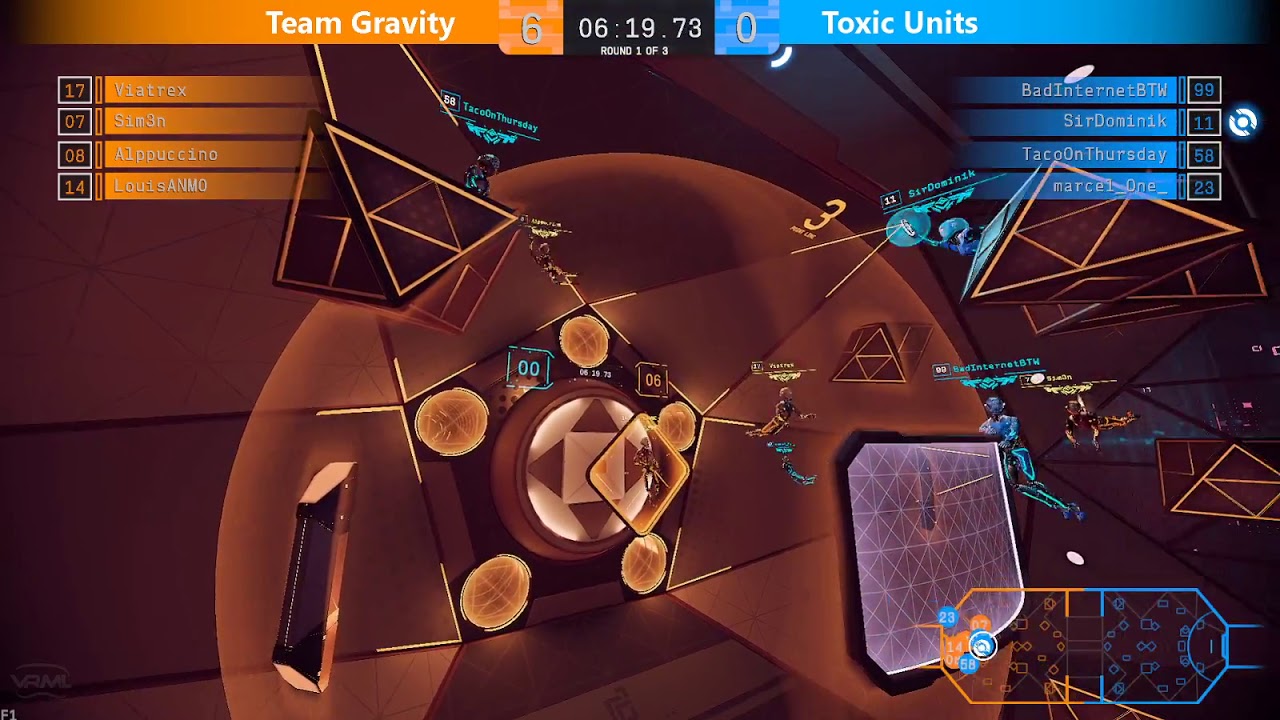 Echo Arena - Team Gravity vs Toxic units - Pre-season Week 1 - VRML ...