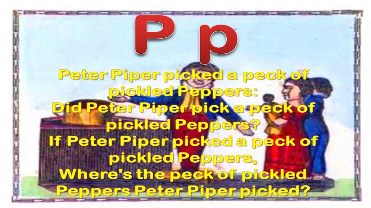 K-12 Learning Module: ABC - Peter Piper's Practical Principles of Plain ...