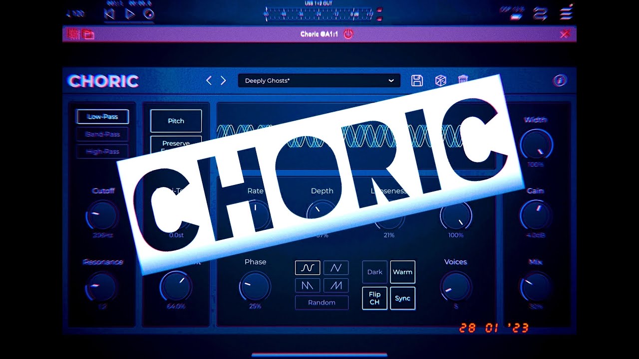 CHORIC by Caelum Audio - Super Versatile Chorus FX - Let’s Check It Out - Tutorial for the iPad ...