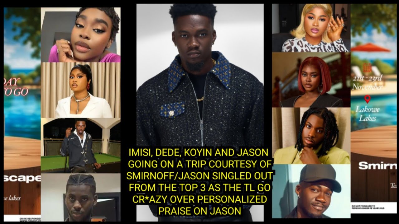 IMISI, DEDE, KOYIN AND JASON GOING ON A TRIP COURTESY OF SMIRNOFF/F ...