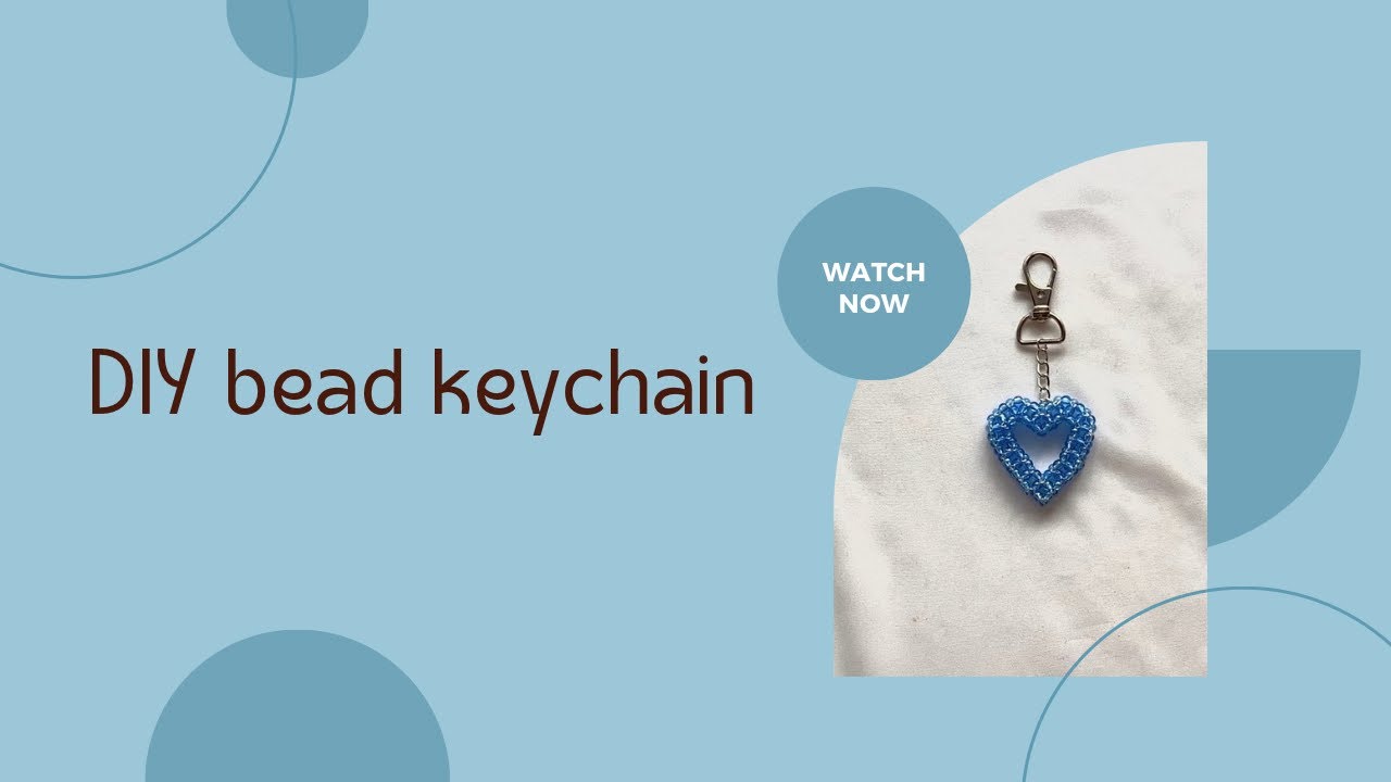 DIY Beaded keychain | easy - YouTube
