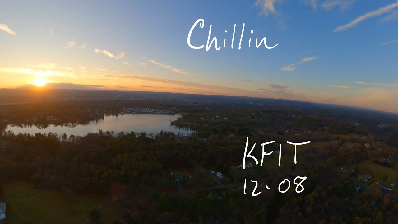 Chilly December flight with a beautiful sunset. - YouTube