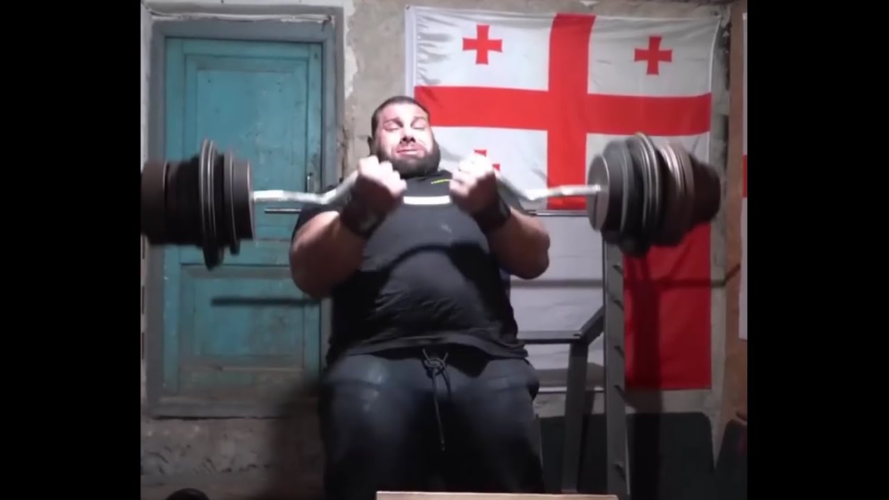 LEVAN SAGINASHVILI SETS NEW 175 KG BICEP CURL - YouTube