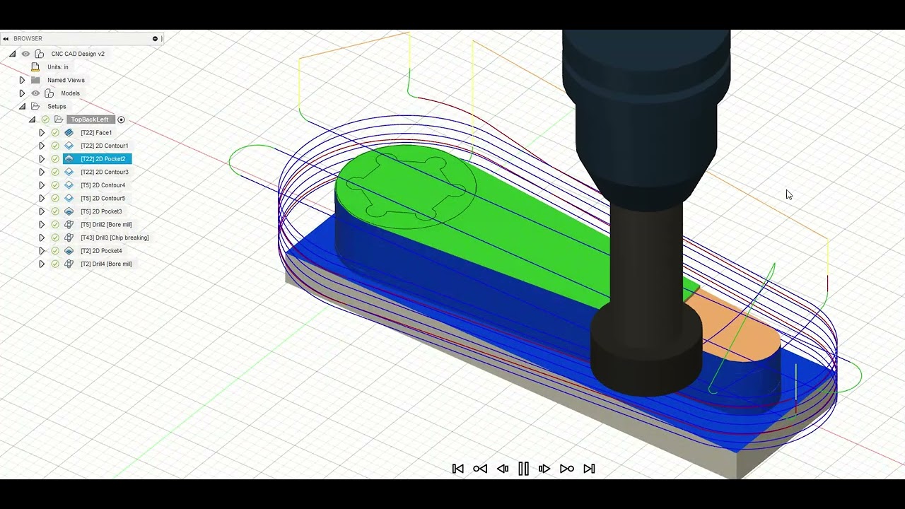 CNC Toolpath V2 - YouTube