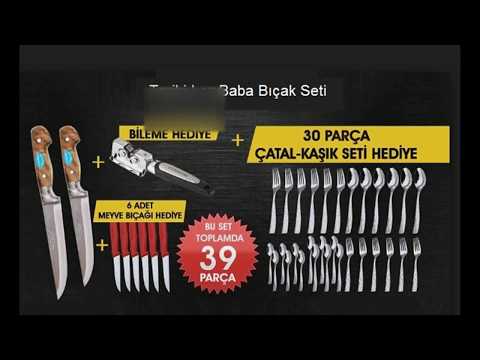 Tarihi Laz Baba Bıçak Seti Kutu açılım
