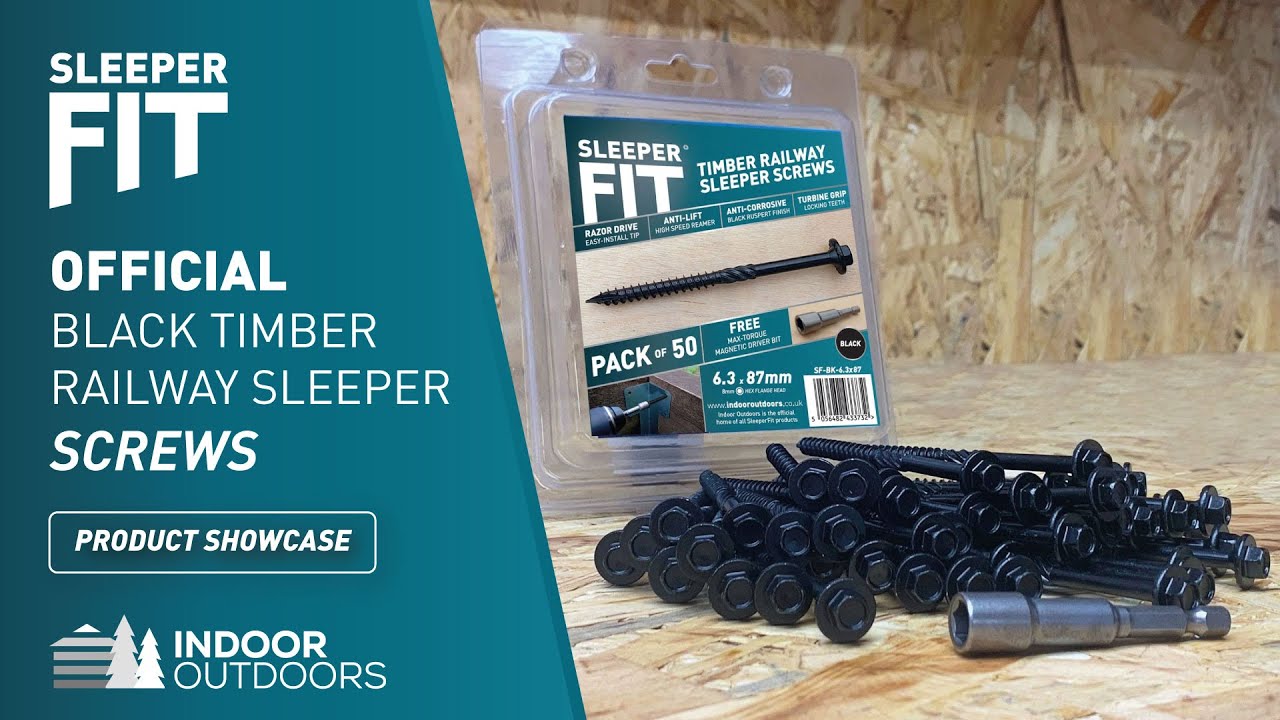 SleeperFit | Official Black Timber Railway Sleeper Screws | Product ...