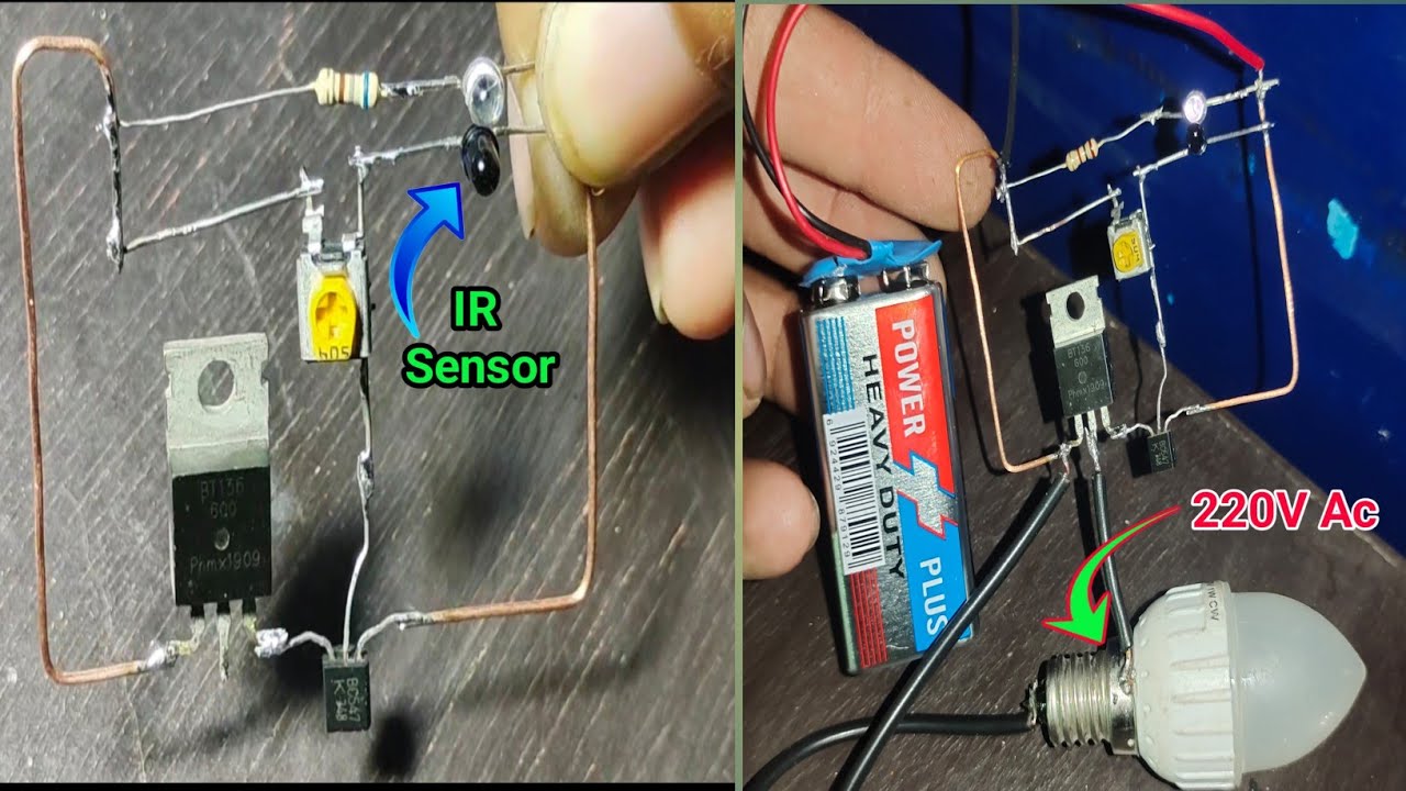 how to make ir Proximity sensor/Ir sensor project/simple diy long range ...