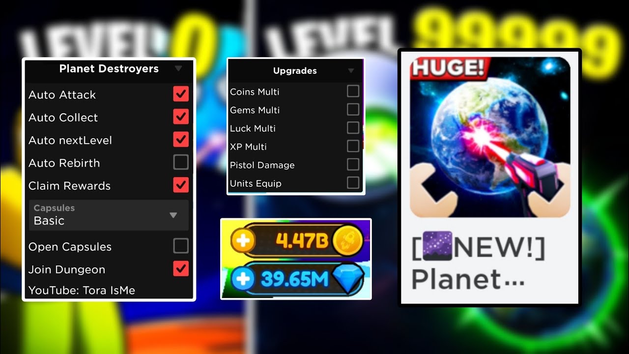[🌌NEW!] Planet Destroyers Script - AUTO ATTACK | AUTO COLLECT | AUTO ...