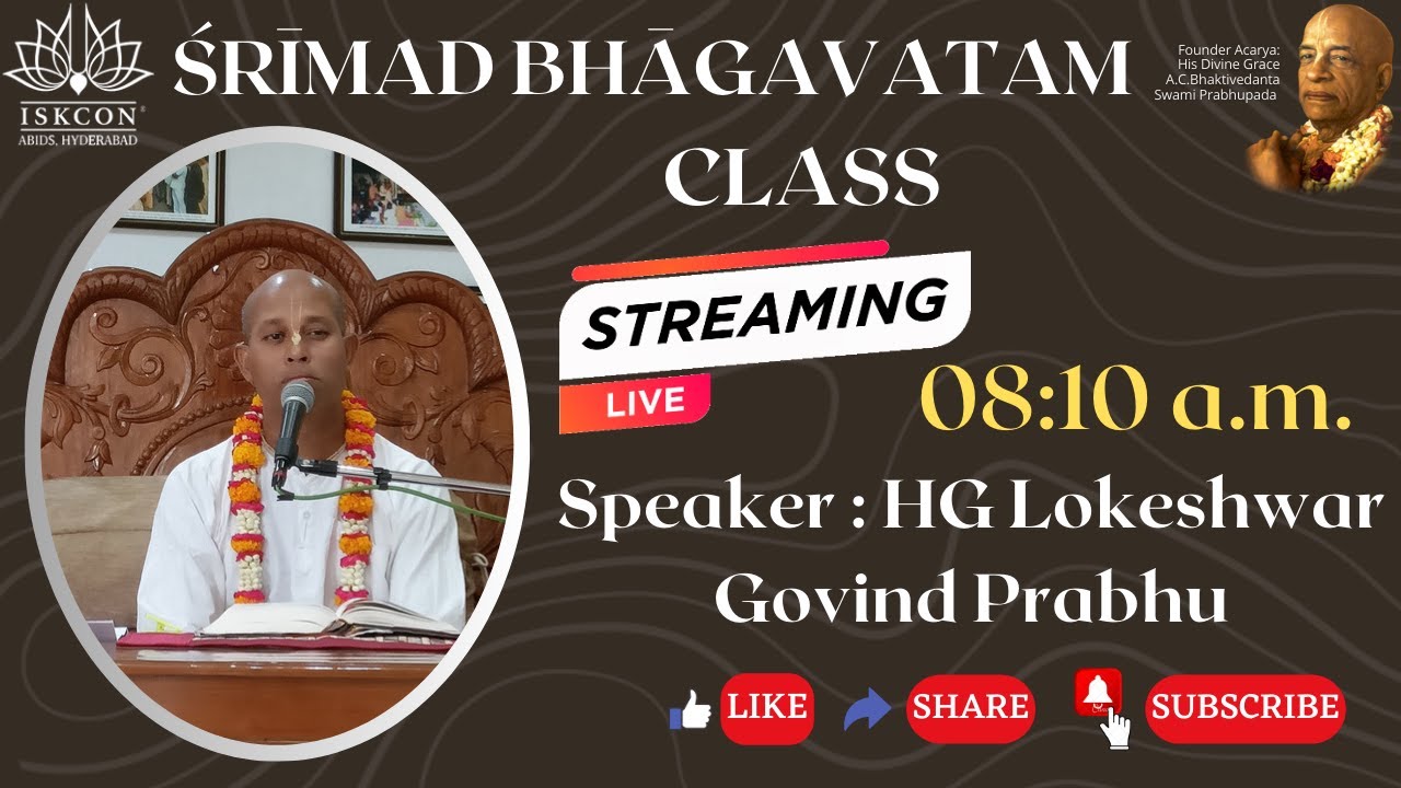 SB Class | SB 4.24.51 | HG Lokeshwar Govind Pr | 11-07-2023 | ISKCON ...