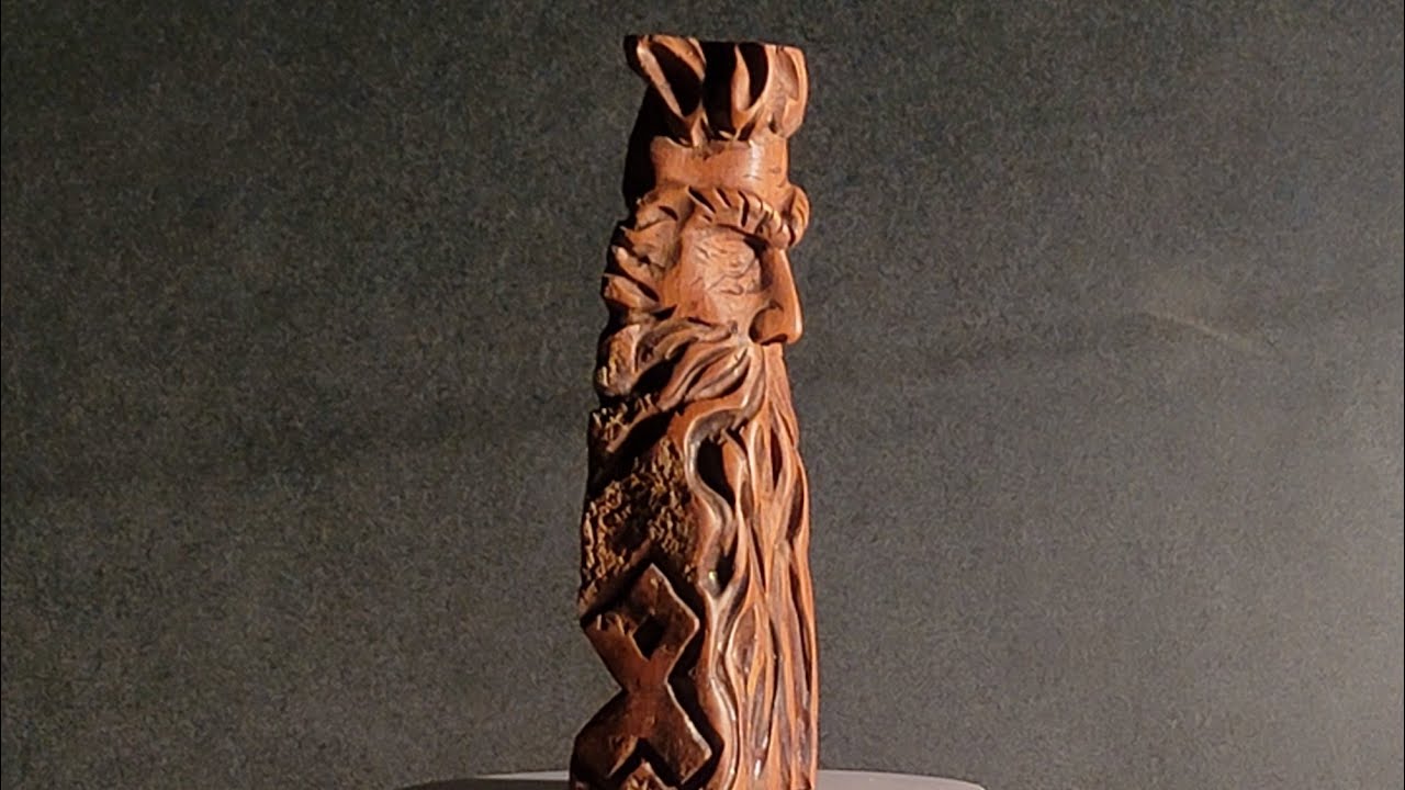 How to woodcarving an Odin figure. Part #2 of 2. - YouTube