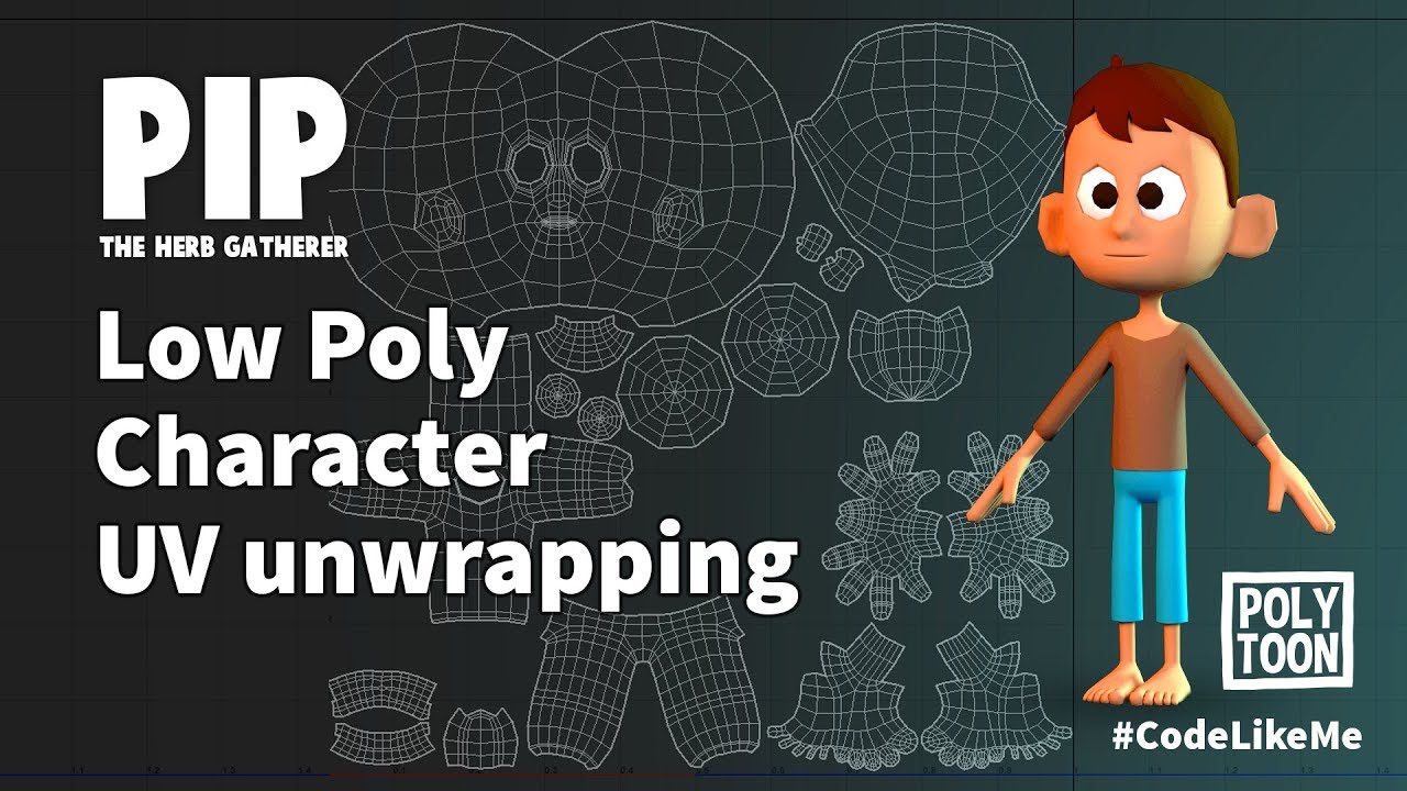 Low Poly Game Character UV unwrapping - #11 - YouTube