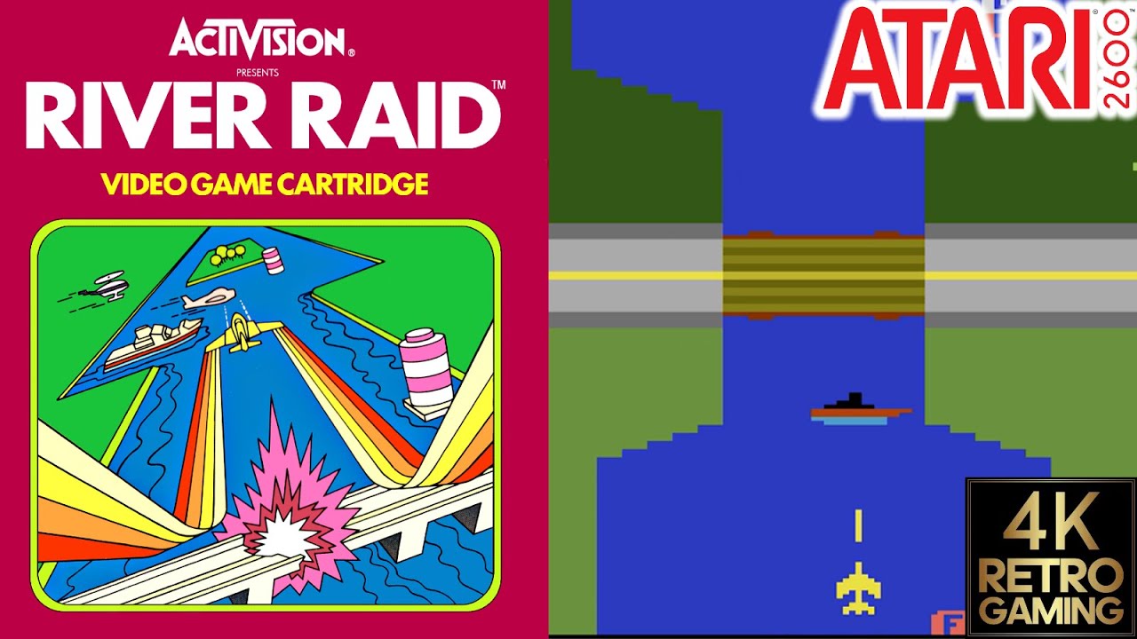 River Raid Atari 2600 4k Gameplay - YouTube