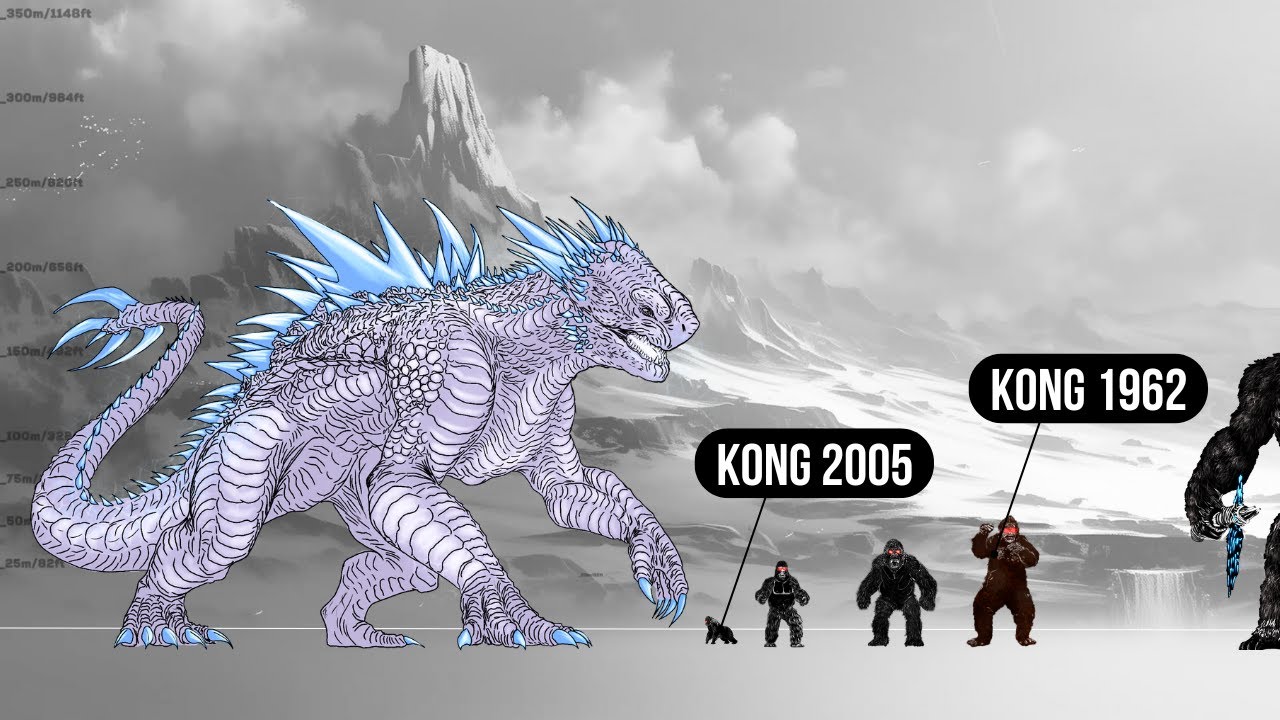 Shimo vs ALL King Kong | Size Comparison - YouTube