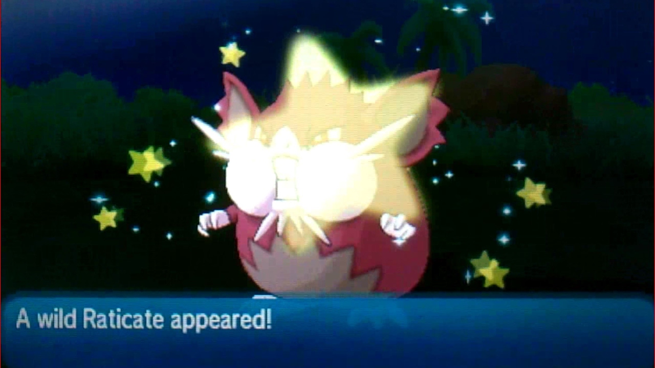 Shiny Raticate - my 2nd shiny on Pokemon Sun! - YouTube