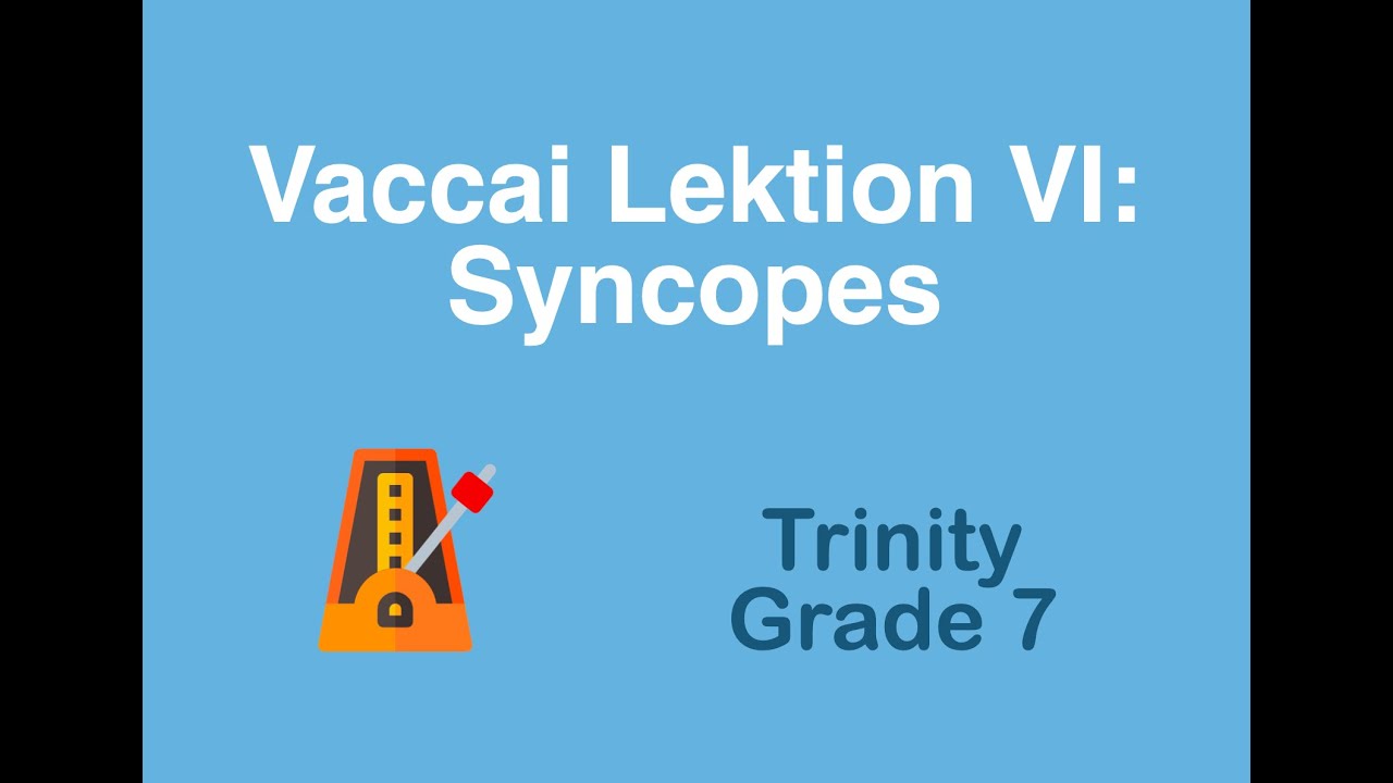 Vaccai Exercise: Lektion VI (Syncopes: Nel Contrasto Amor s'Accende ...