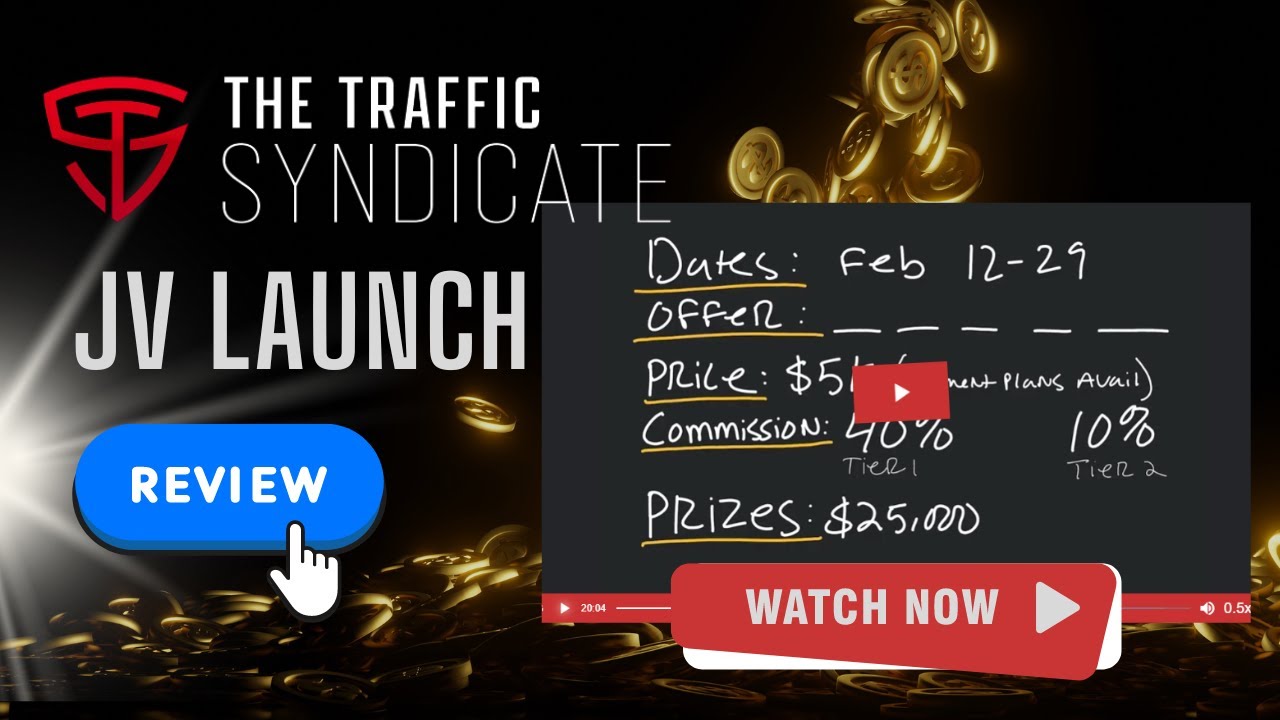 The Traffic Syndicate JV Launch 2024 - 🔥Earn Massive Commissions - YouTube