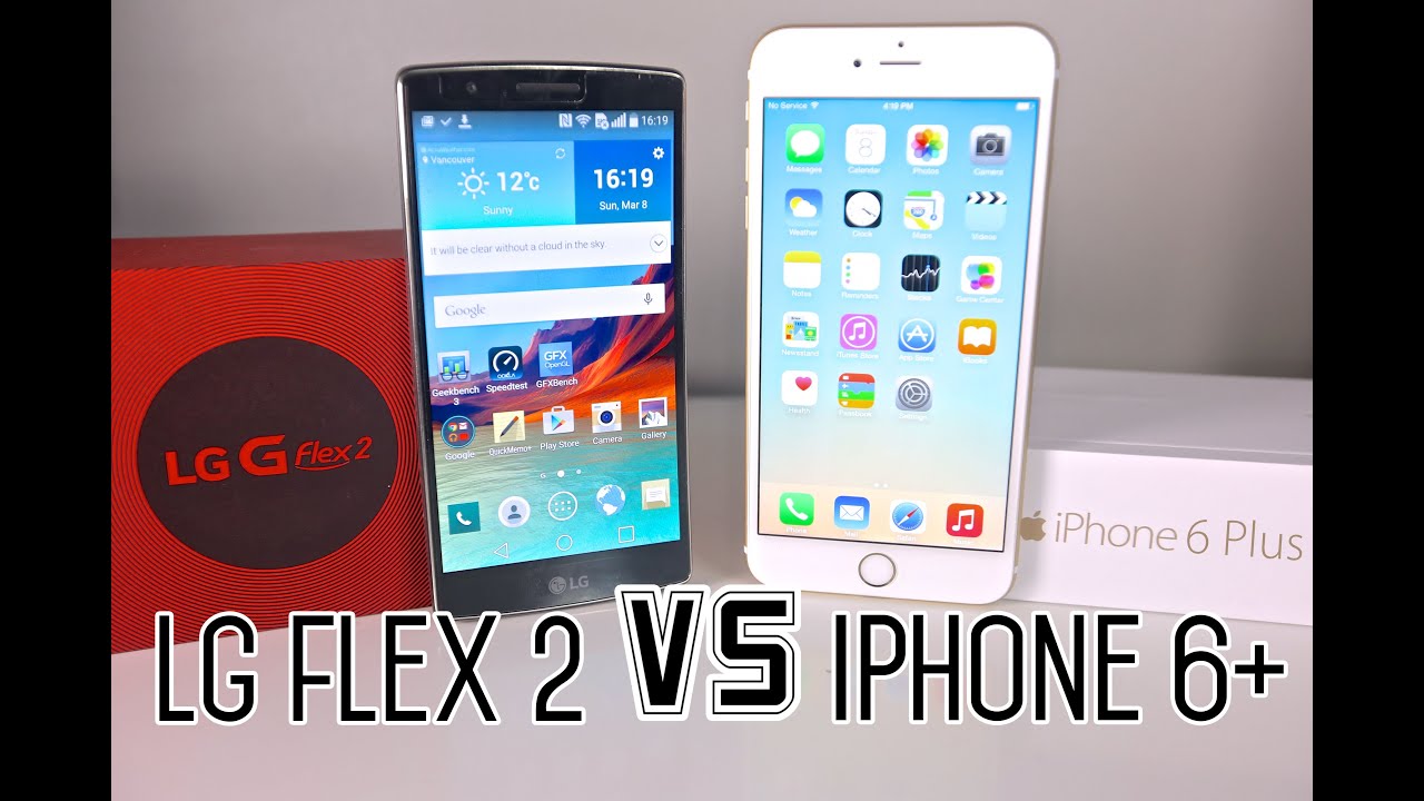 LG G Flex 2 VS iPhone 6 Plus - Ultimate Full Comparison - YouTube