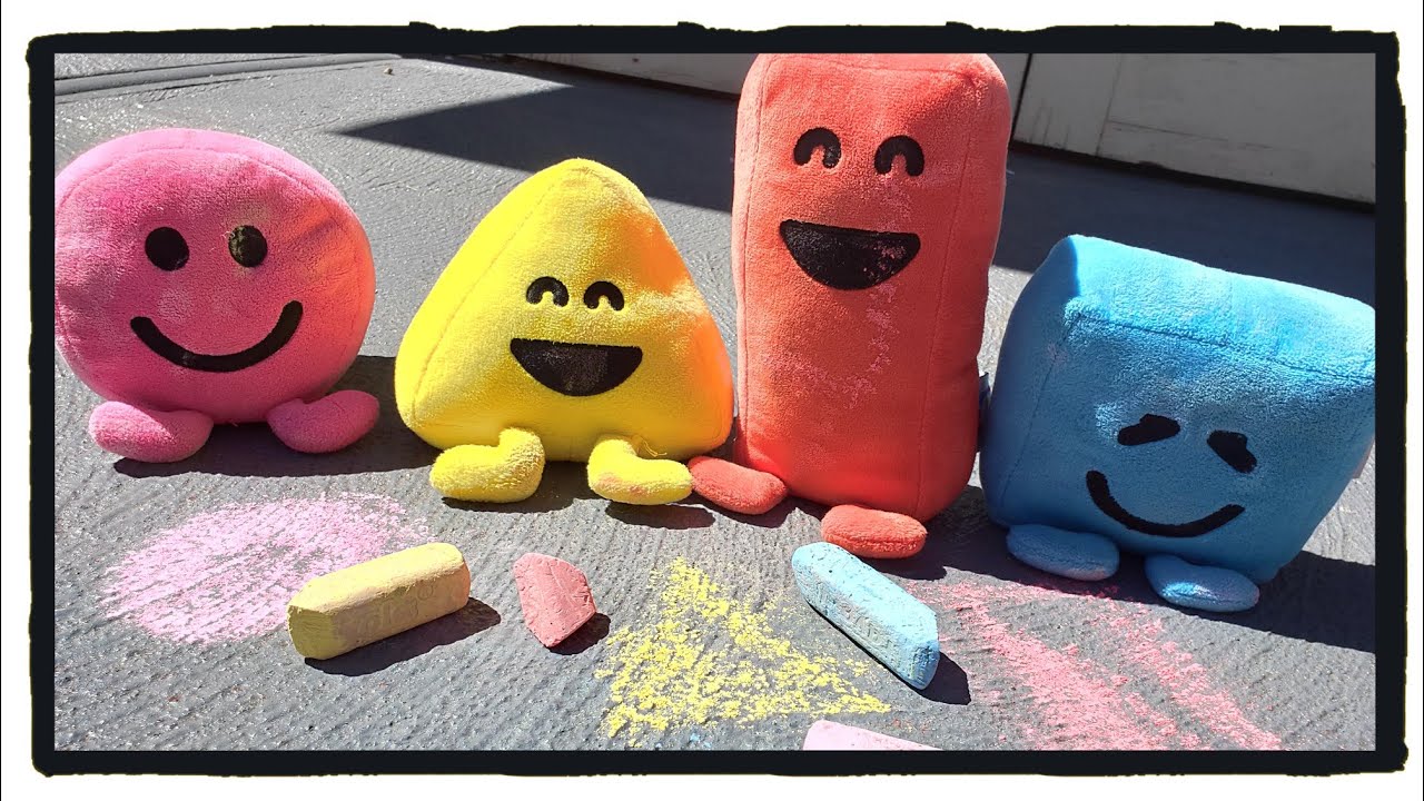 ️ Chalk Drawing with Mister Maker Shapes 😁 get messy and need a wash ...