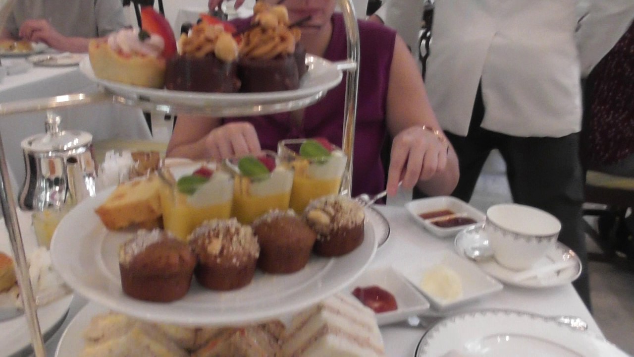 High Tea at the Raffles Hotel in Singapore - YouTube