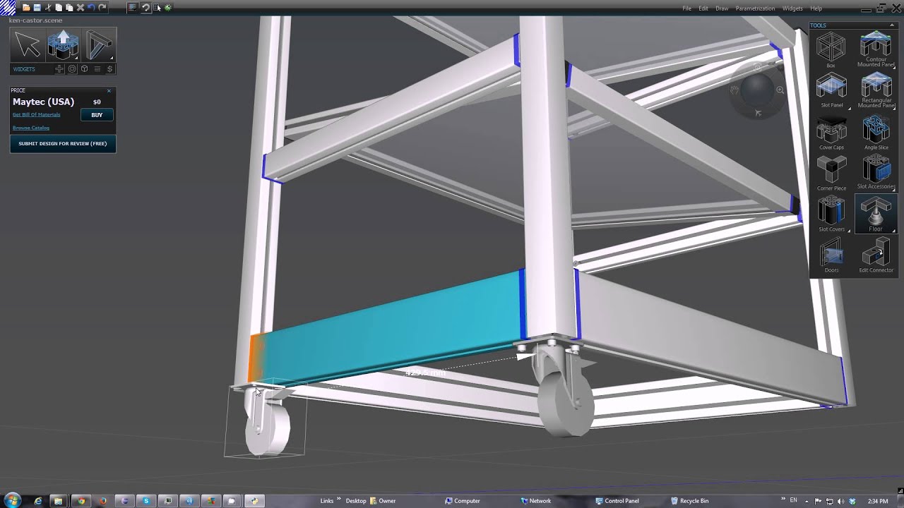 Attaching casters (accessories) with multiple connection holes (720p ...