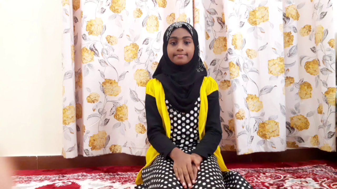 Hannah Raabiah is reciting Surah Nasr with Urdu translation