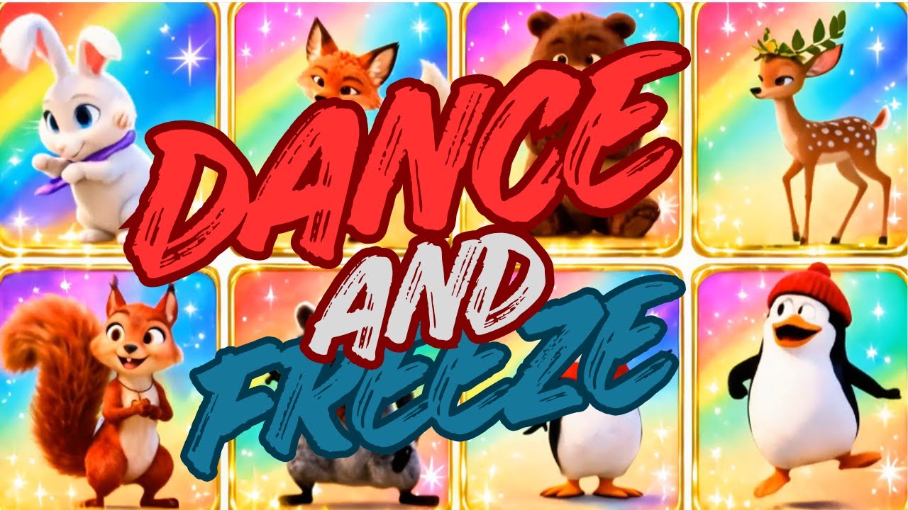Dance, Dance, Dance and FREEZE! | Fun Animal Dance Song for Kids - YouTube
