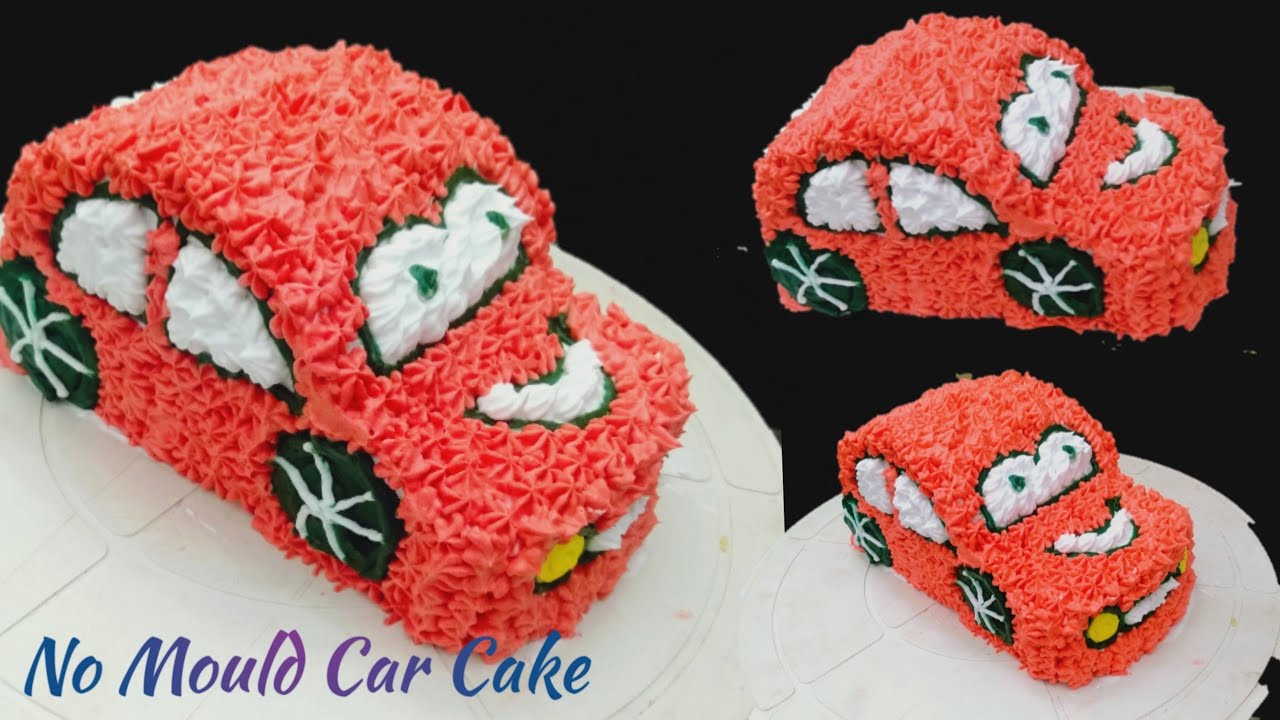 Car theam cake for kids / car-shaped birthday cake for kids / Cakes for ...