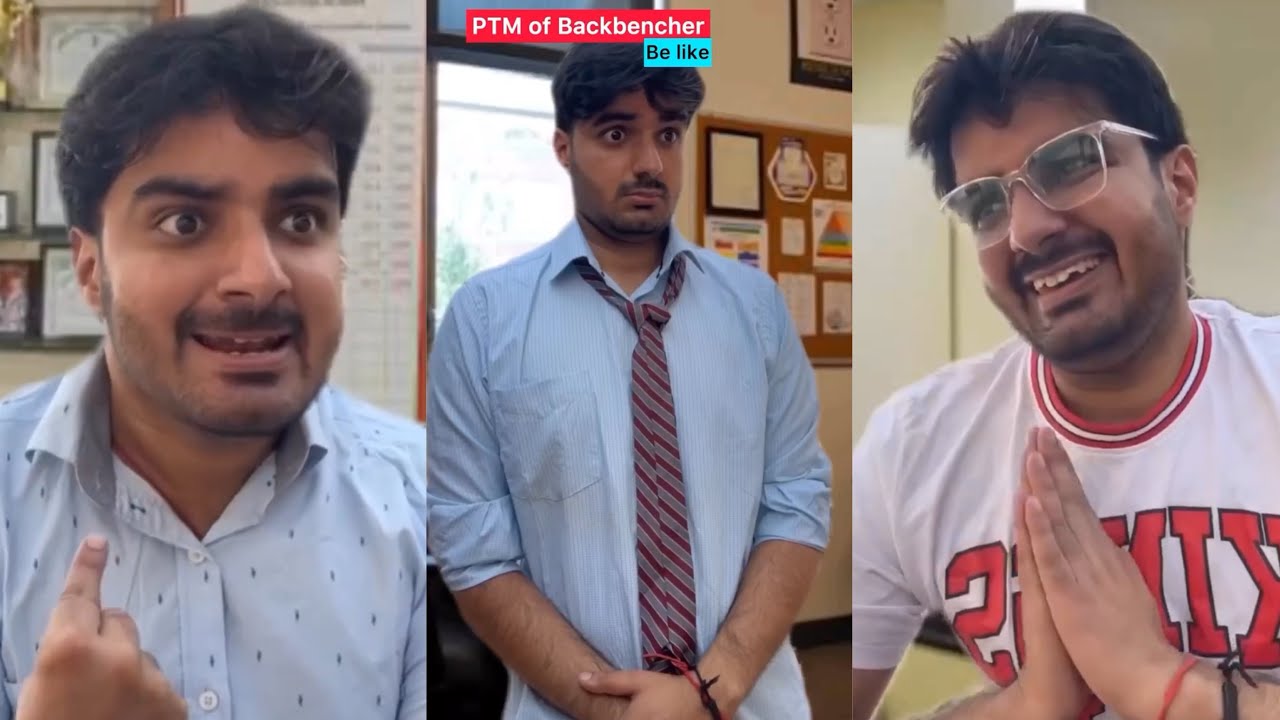 Backbencher school PTM be like 😂 #funny - YouTube