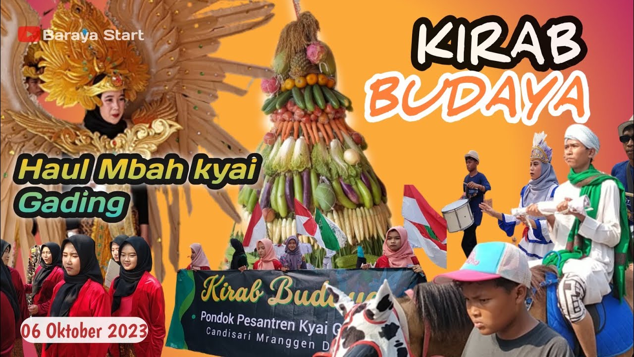 MERIAH !!! KIRAB BUDAYA PONPES HAUL MBAH KYAI GADING CANDISARI MRANGGEN ...