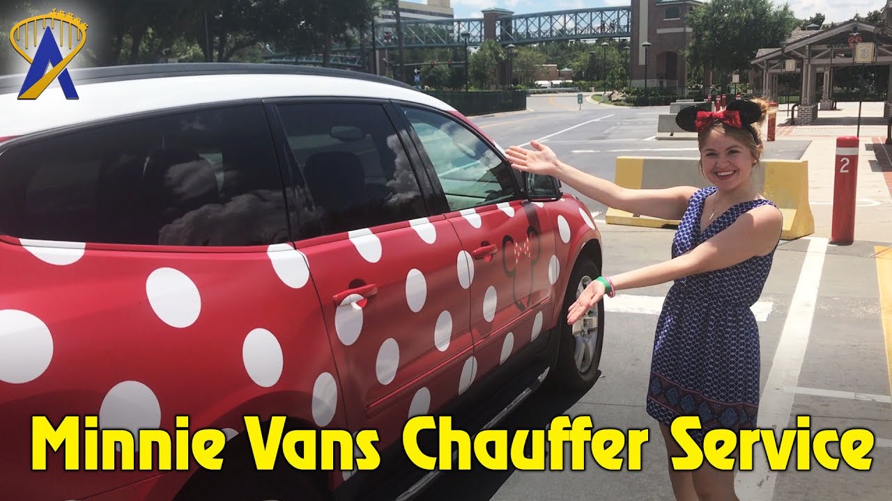 Minnie Vans chauffeur service at Walt Disney World - YouTube