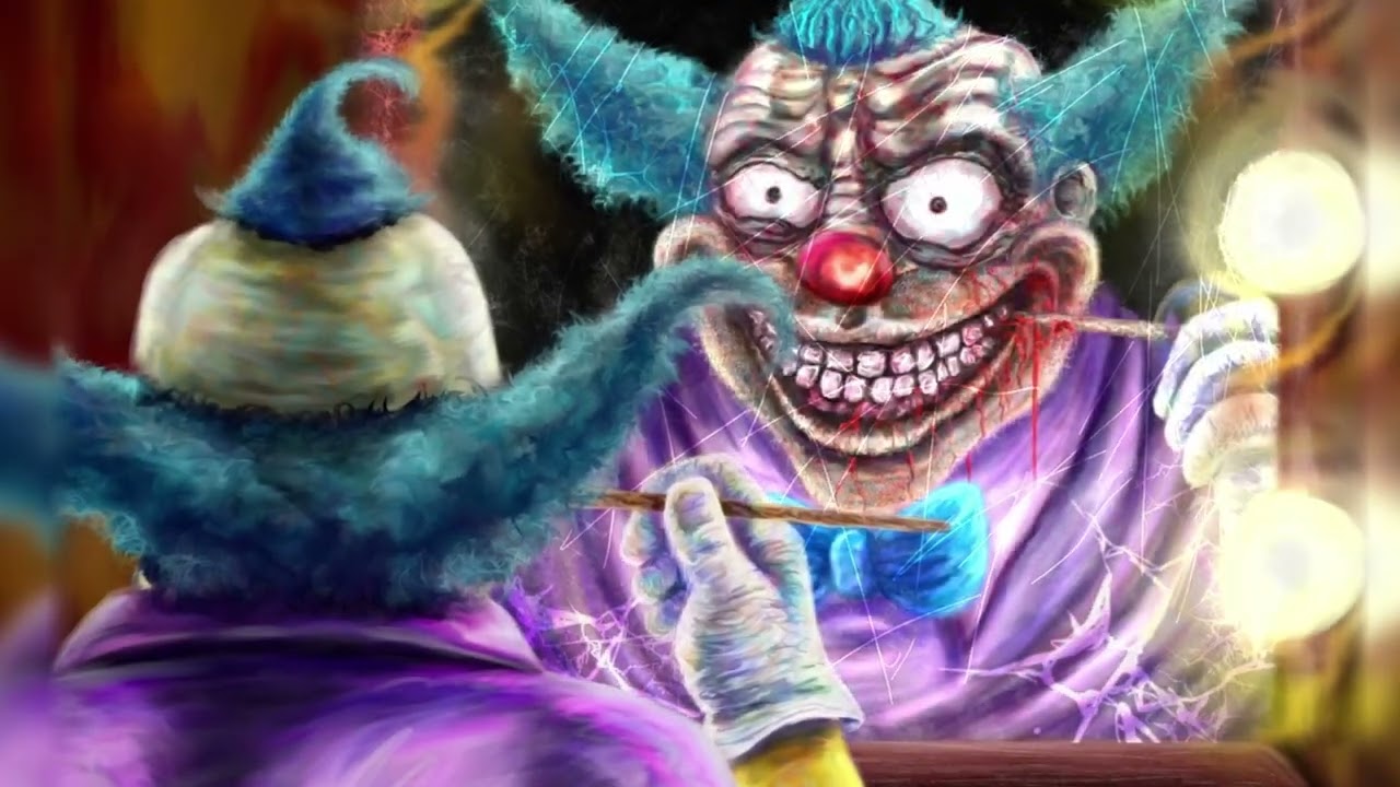Simpsons Krusty the Clown Halloween Digital Art Showcase - YouTube