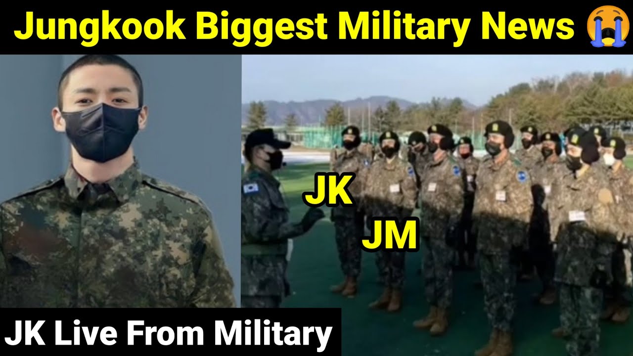 Jungkook Biggest Military News 😭 | JK Live From Military Camp - YouTube