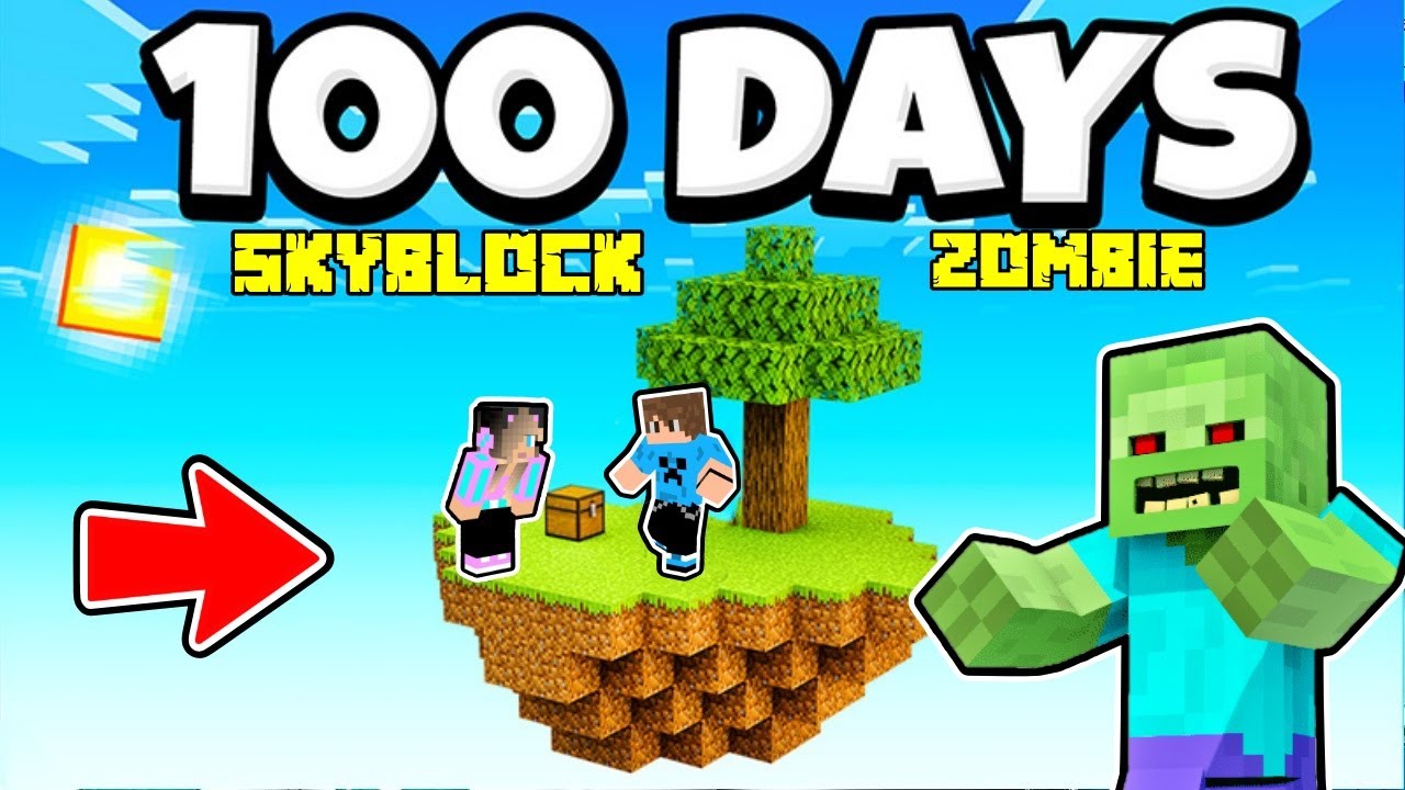ΕΠΙΒΙΩΝΟΥΜΕ ΣΤΟ SKY BLOCK ZOMBIE 100 ΜΕΡΕΣ MINECRAFT ! PART 3 - YouTube