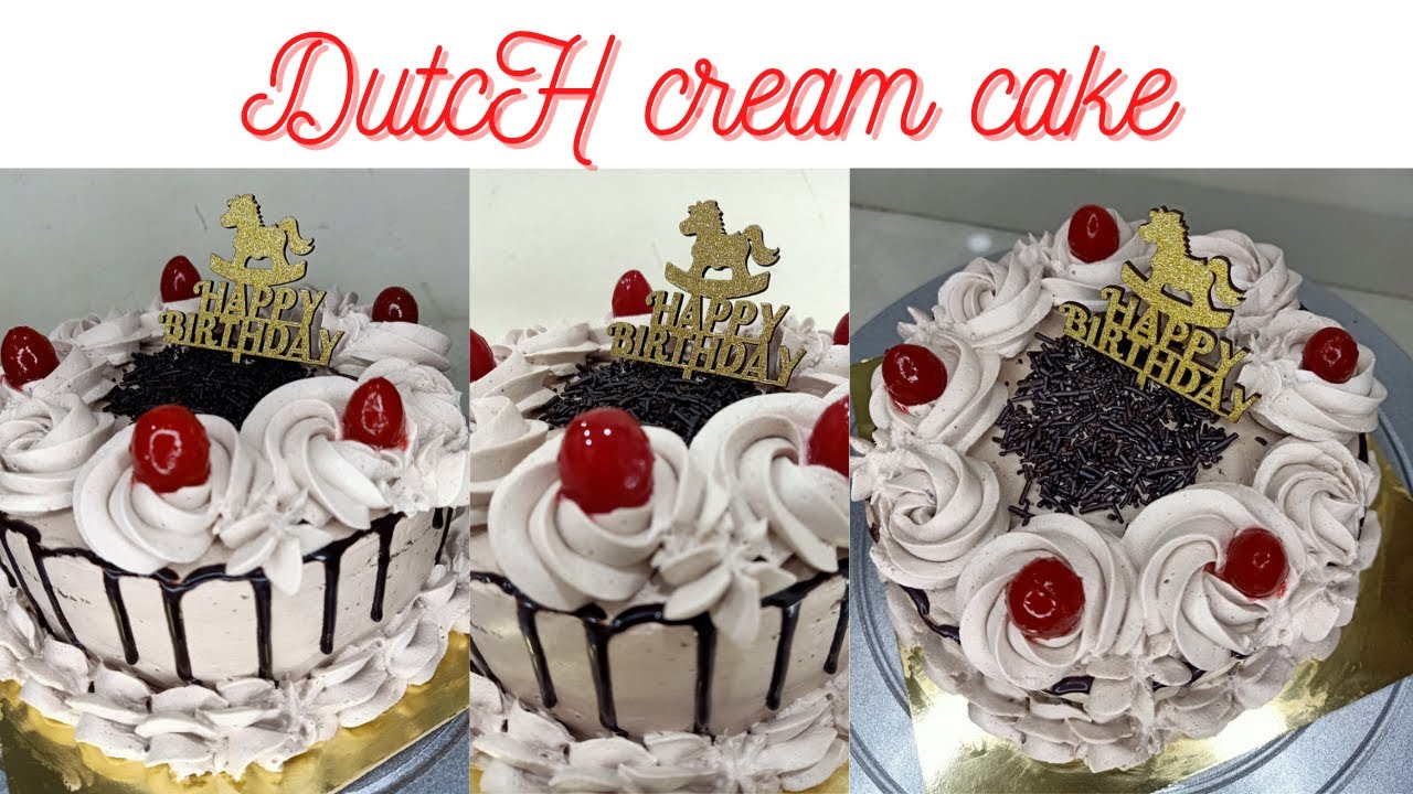 dutch chocolate cake recipe # dutch cream cake # chocolate cake in ...