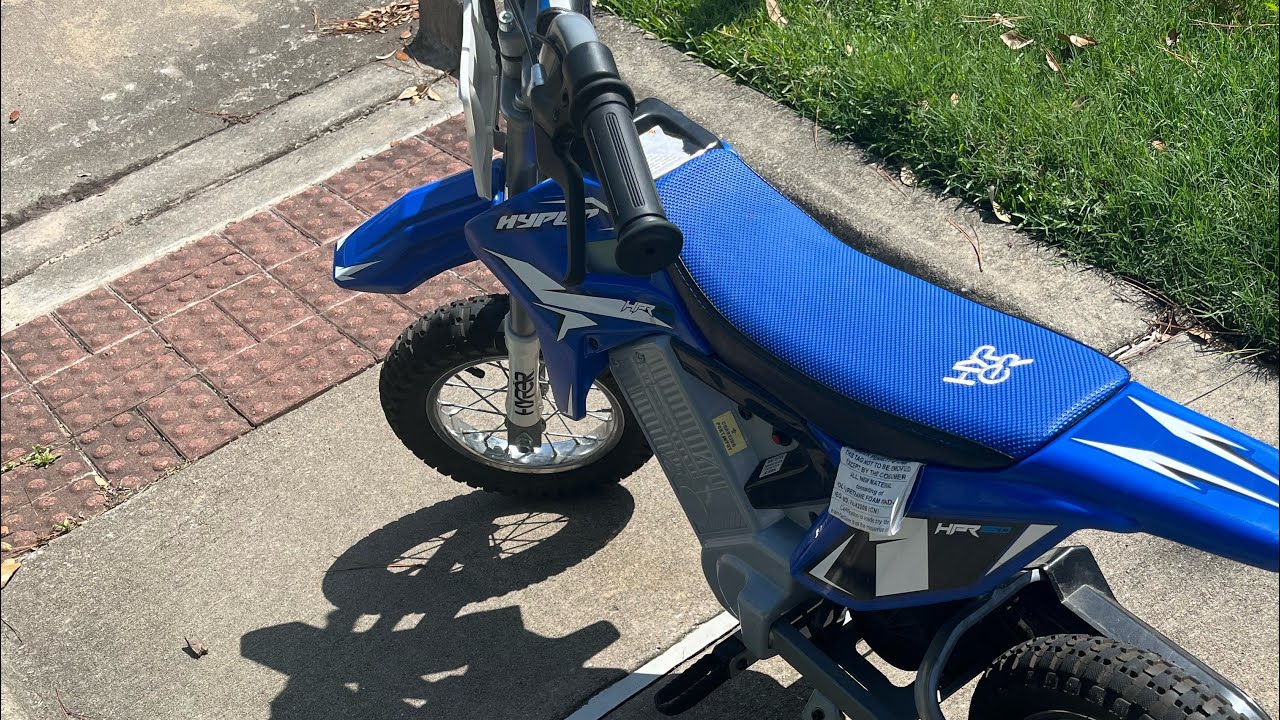 Hyper Mx 350 Electric Dirt Bike Review! 24 Volts Stock 14 MPH Stock! 😱 ...