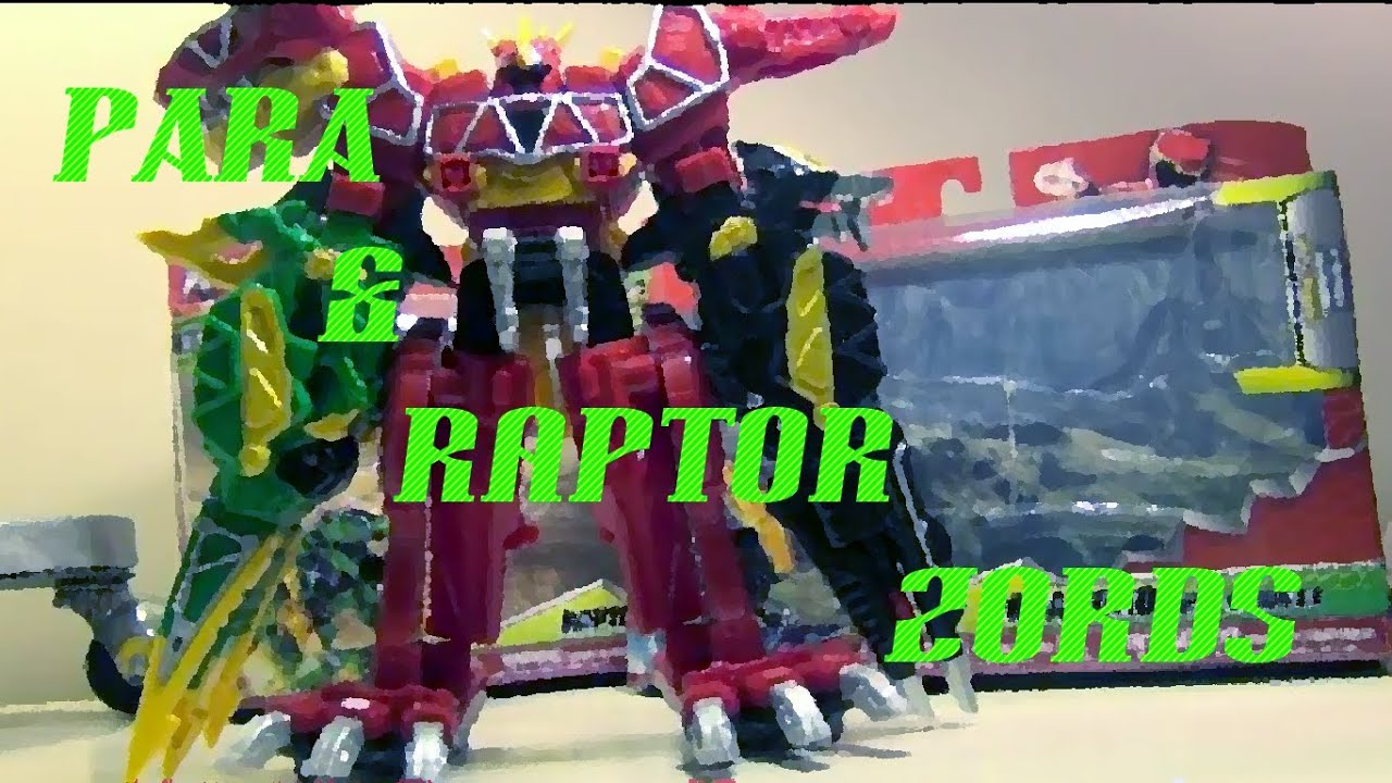 Power Rangers Dino Charge Para & Raptor Zords Review - YouTube
