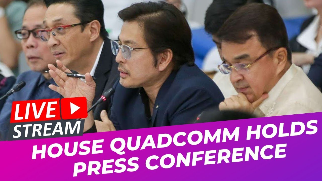LIVE: House quad comm holds presscon on the recent Senate hearing on ...