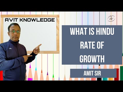 HINDU RATE OF GROWTH - YouTube