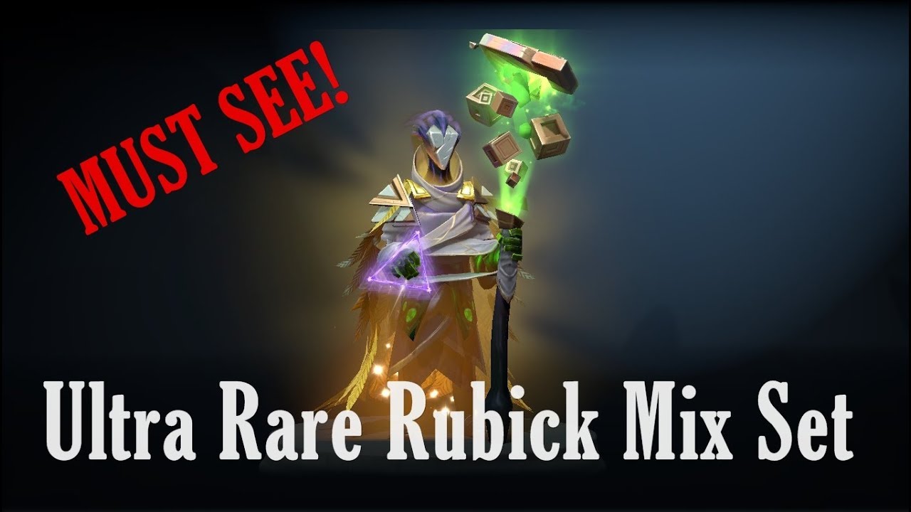 Ultra Rare Rubick Dota 2 Mix Set (Golden Ornithomancer Mantle + Avatar ...