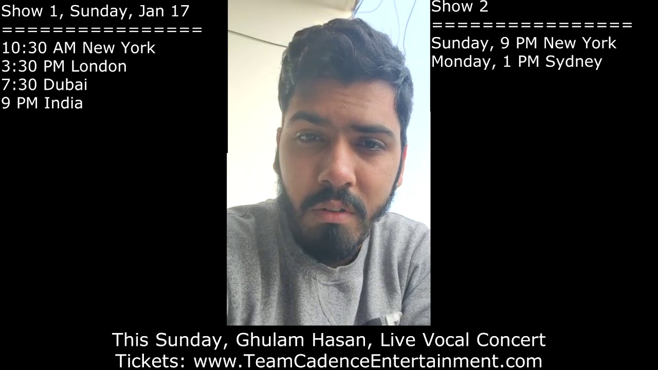 Jan 17 | Live Vocal Concert | Ghulam Hasan | Gayaki of Rampur Sahaswan ...