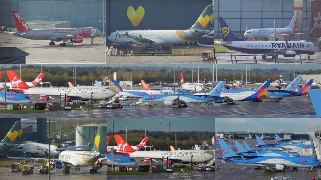 Stored Aircraft at Manchester Airport ahead of 2nd Lockdown | Virgin ...